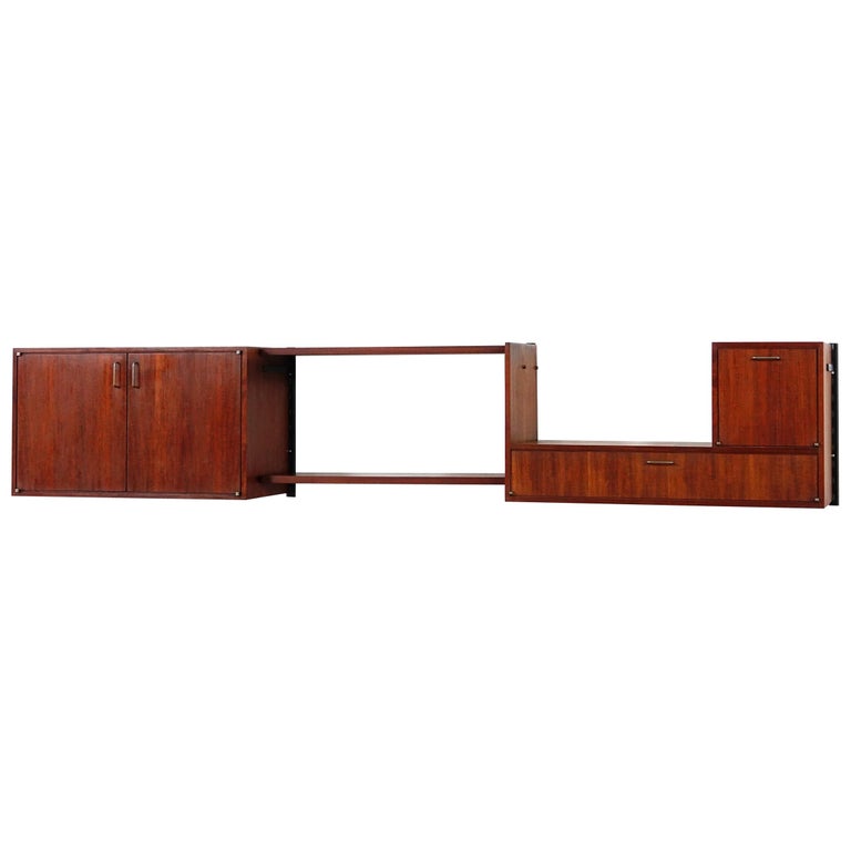Mid-Century Modern Teak Wall Unit from the 1960 at 1stDibs