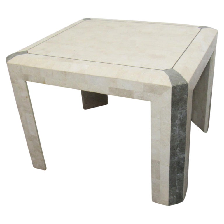 Mid-Century Modern Tessellated Stone Side Table For Sale at 1stDibs