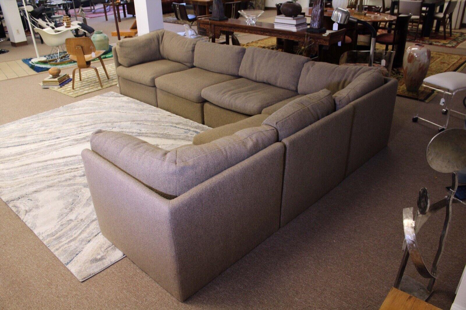 Mid Century Modern Thayer Coggin 6 Piece Modular Sectional Sofa at 1stDibs