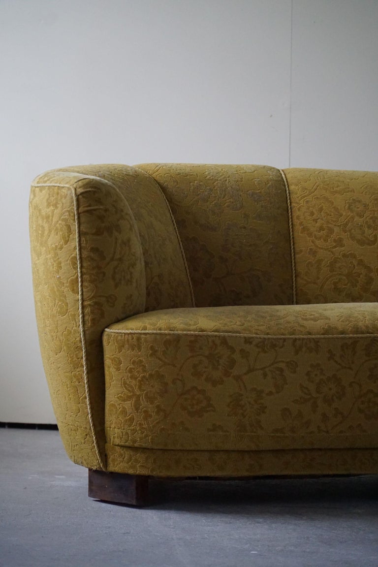Mid-Century Modern, Three Seater Banana Sofa, by a Danish Cabinetmaker ...
