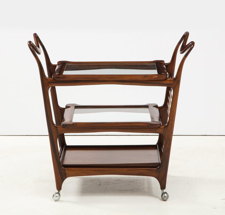 Mid-Century Modern Three-Tier Tea Cart by Teperman Manufacture, Brazil ...