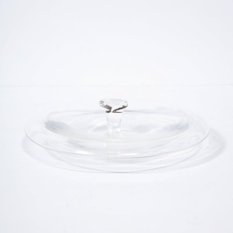 Mid-Century Modern Translucent Glass Decorative Dish by Elsa Peretti ...