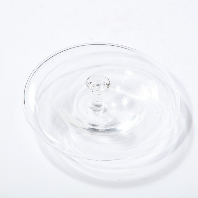 Mid-Century Modern Translucent Glass Decorative Dish by Elsa Peretti ...