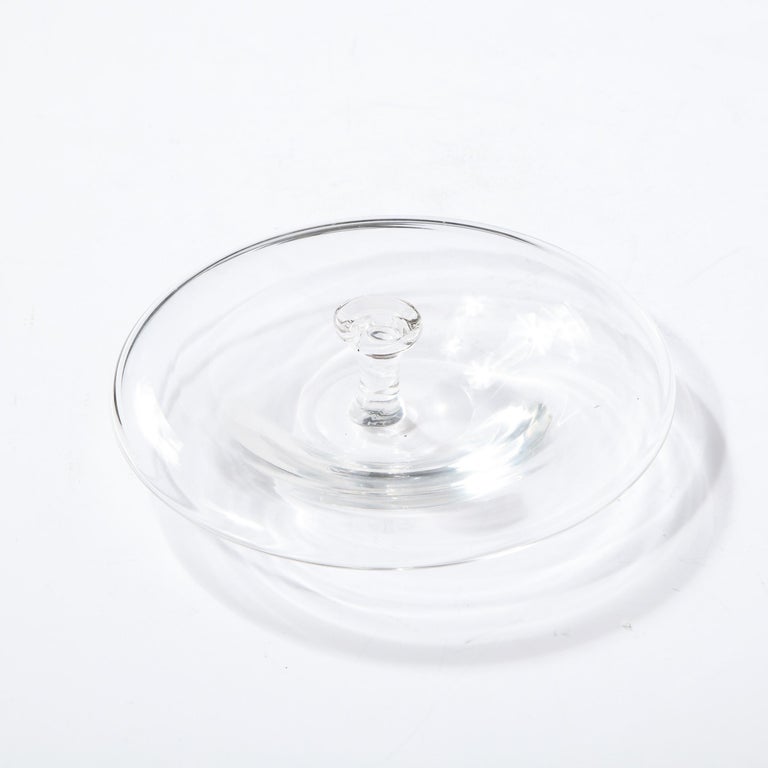 Mid-Century Modern Translucent Glass Decorative Dish by Elsa Peretti ...