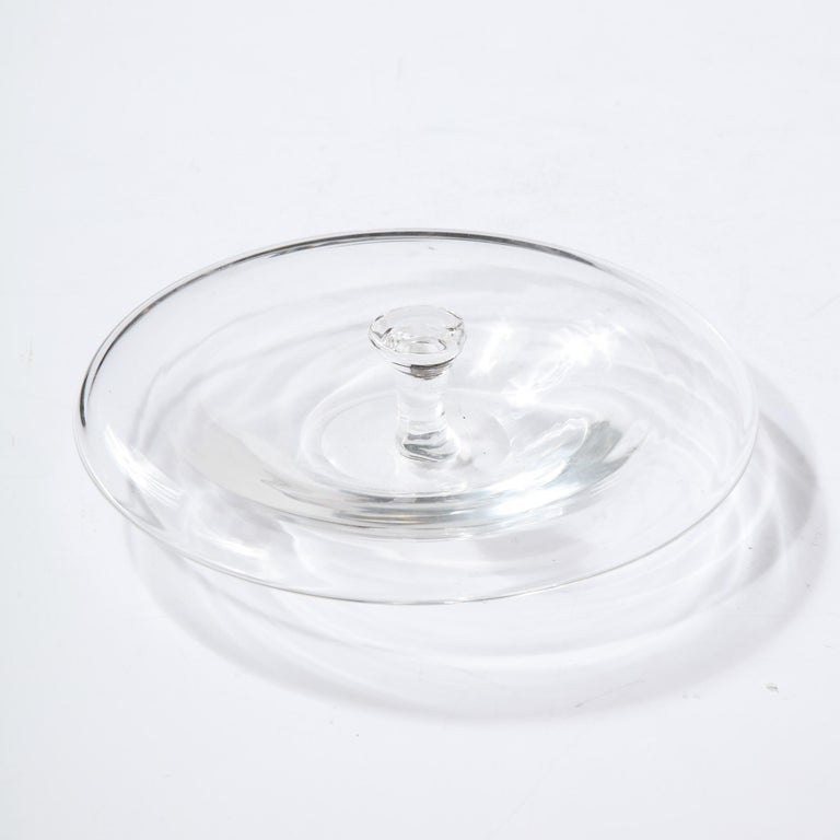 Mid-Century Modern Translucent Glass Decorative Dish by Elsa Peretti ...