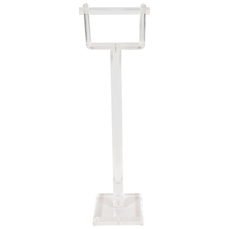 Mid-Century Modern Translucent Lucite Minimalist Toilet Paper Holder at ...
