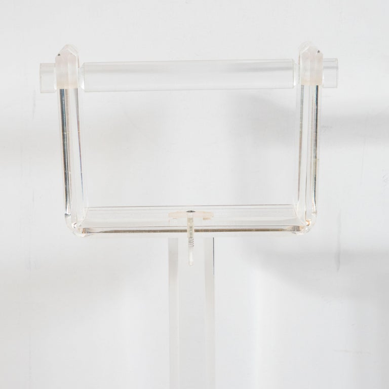 Mid-Century Modern Translucent Lucite Minimalist Toilet Paper Holder at ...