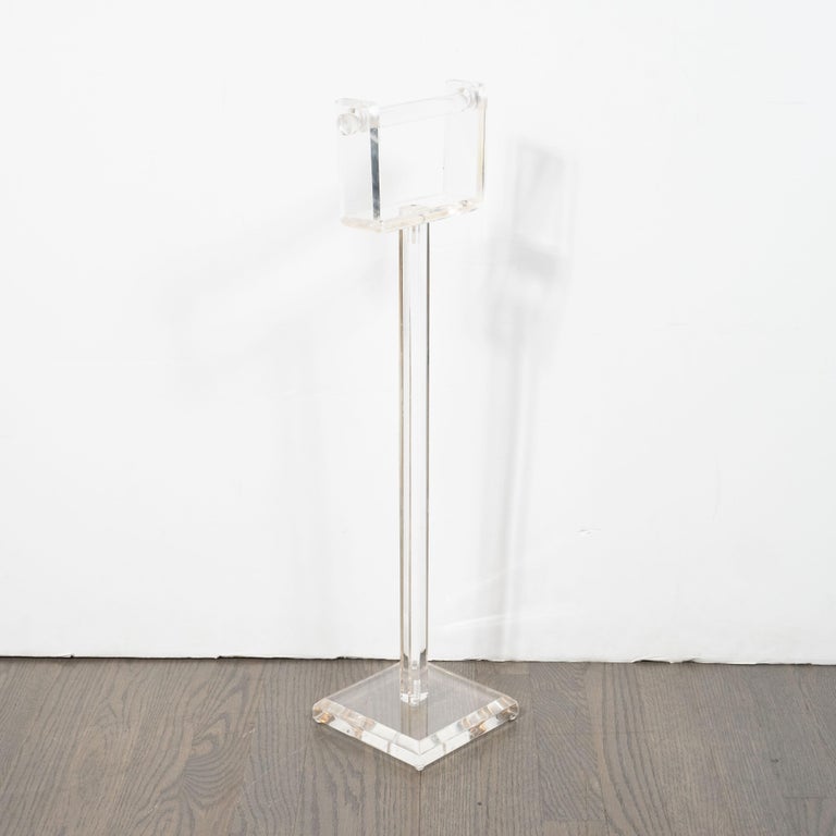 Mid-Century Modern Translucent Lucite Minimalist Toilet Paper Holder at ...