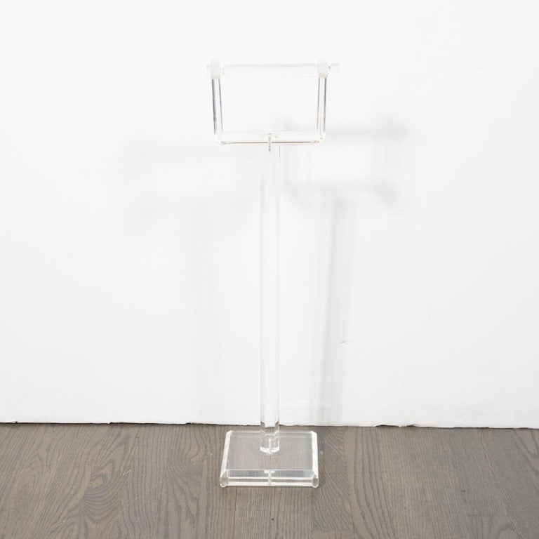 Mid-Century Modern Translucent Lucite Minimalist Toilet Paper Holder at ...