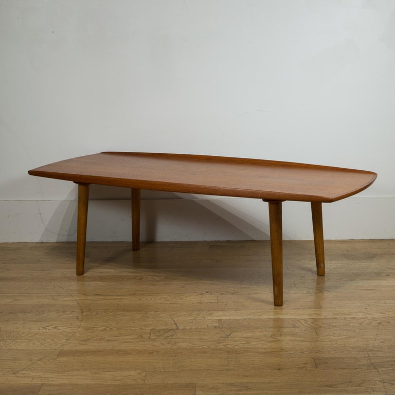 Mid-Century Modern Trioh-Mobler Teak Surfboard Coffee Table, circa 1960 ...