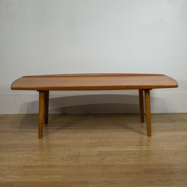 Mid-Century Modern Trioh-Mobler Teak Surfboard Coffee Table, circa 1960 ...