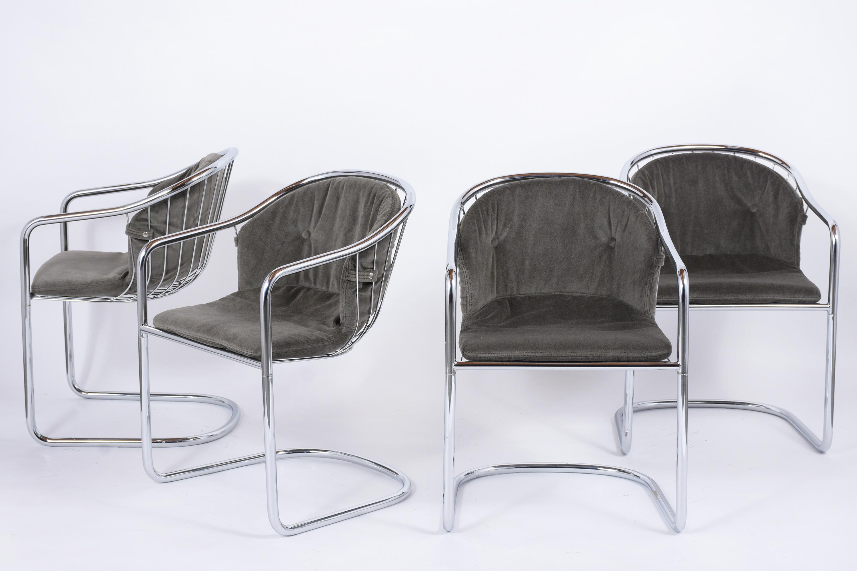 Mid-Century Modern Tubular Chrome Dining Chairs at 1stDibs | kitchen ...