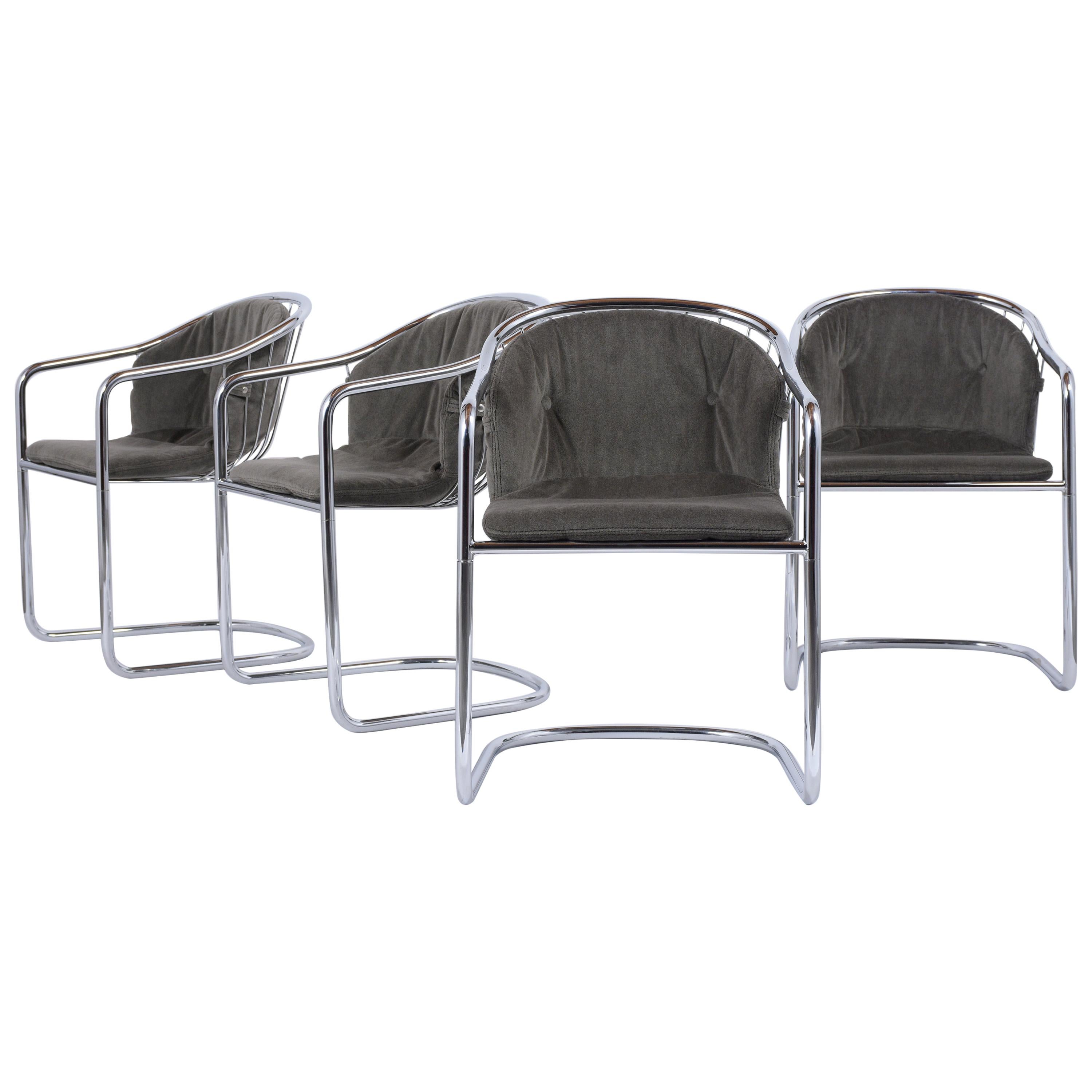 Mid-Century Modern Tubular Chrome Dining Chairs at 1stDibs | kitchen ...