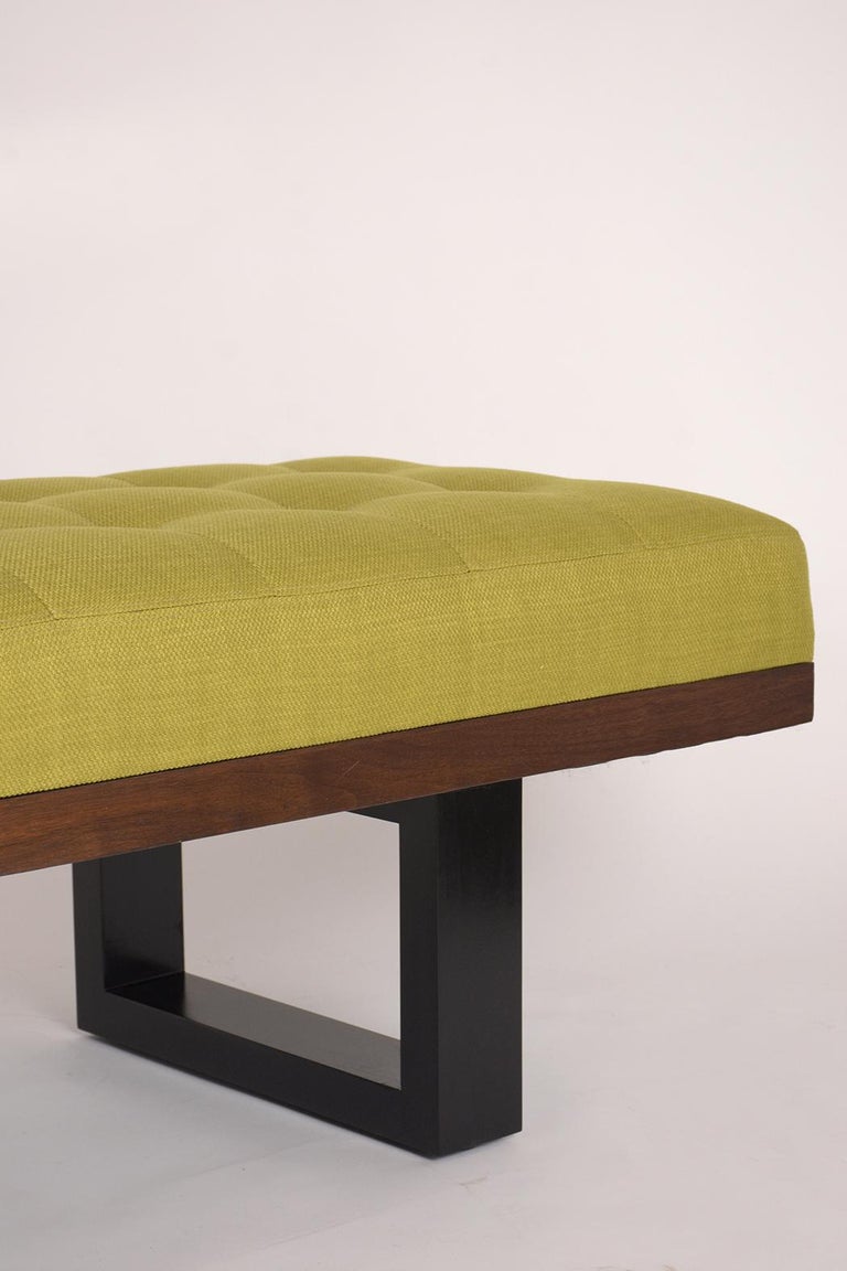 Mid-Century Modern Tufted Bench For Sale at 1stdibs