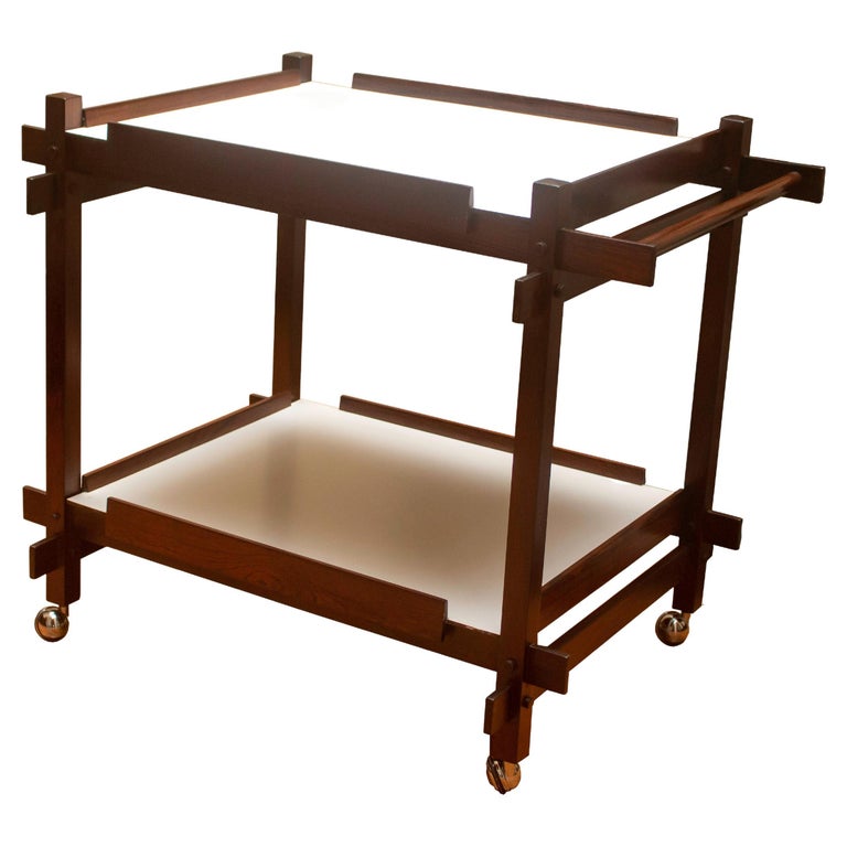 Mid-Century Modern Two-Story Tea Cart by Celina Decorações, Brazil ...