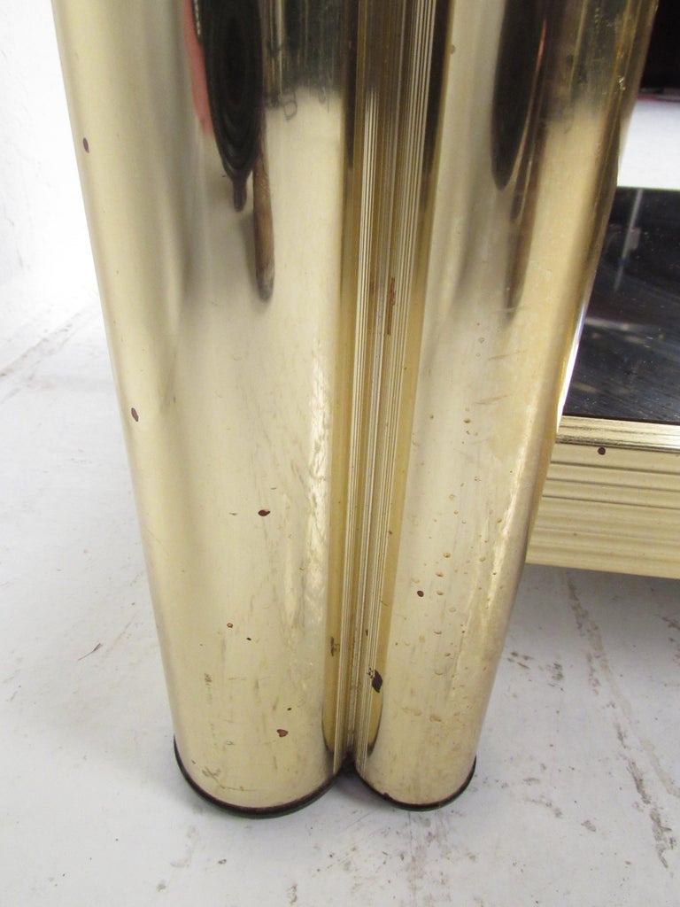 Mid-Century Modern Two-Tier Console Table at 1stDibs