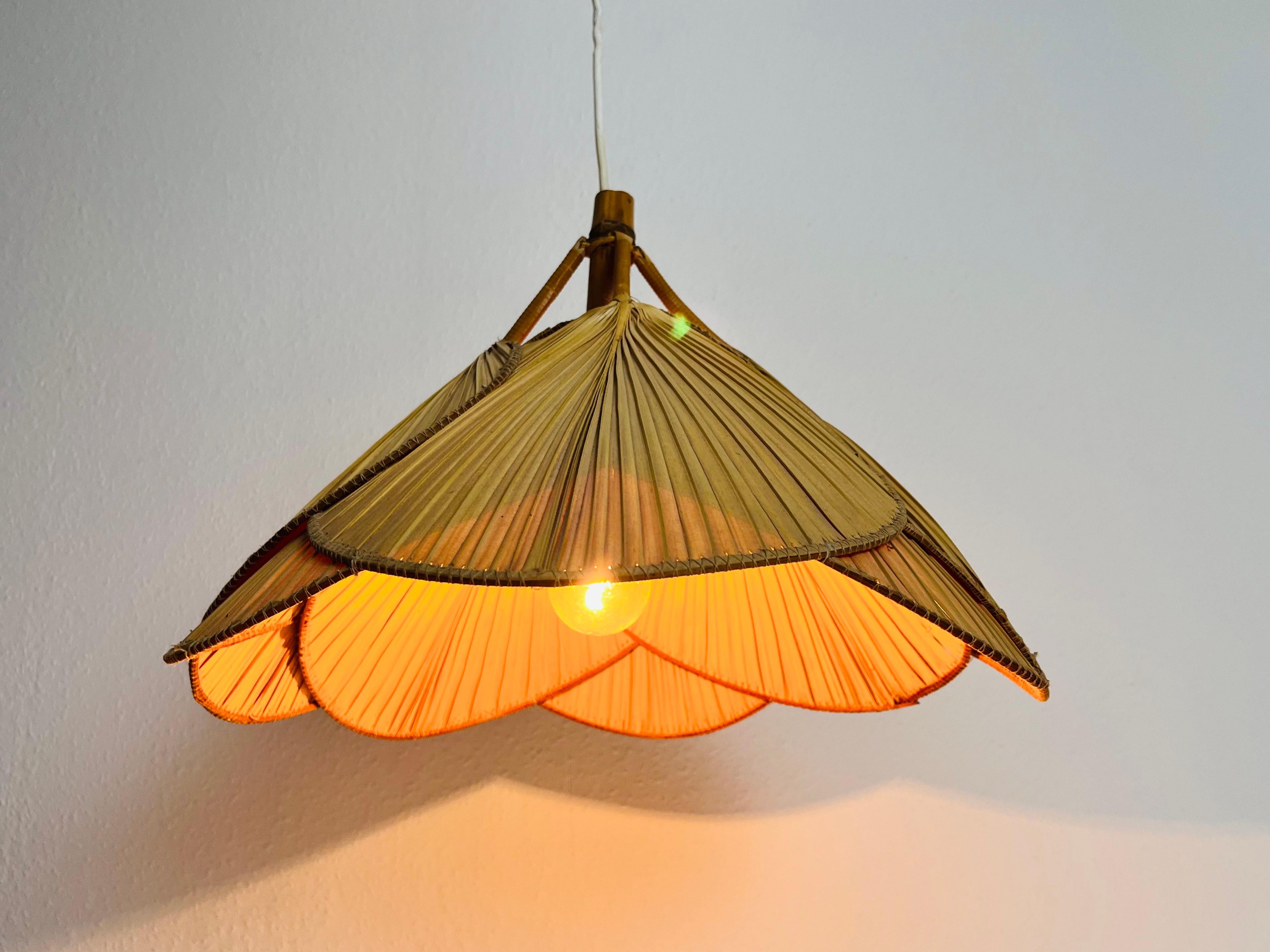Mid-Century Modern Uchiwa Pendant Lamp in the Style of Ingo Maurer ...