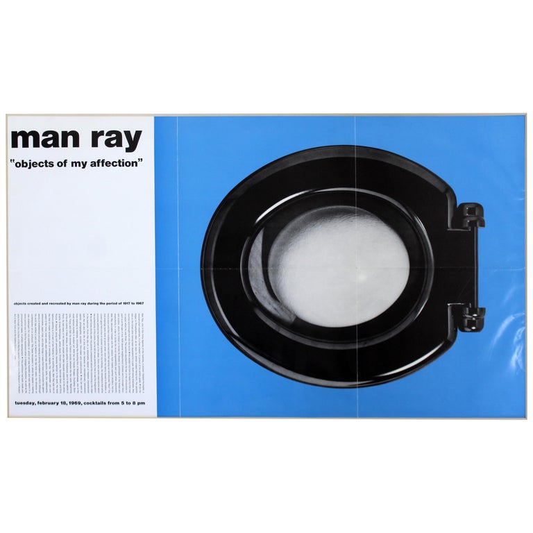 Mid-Century Modern Unframed Man Ray Objects My Affection Poster '69 ...