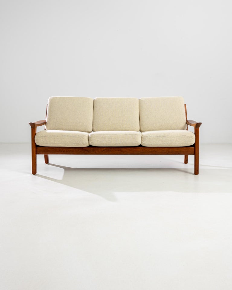 Mid-Century Modern Upholstered Teak Sofa by Juul Kristensen For Sale at ...