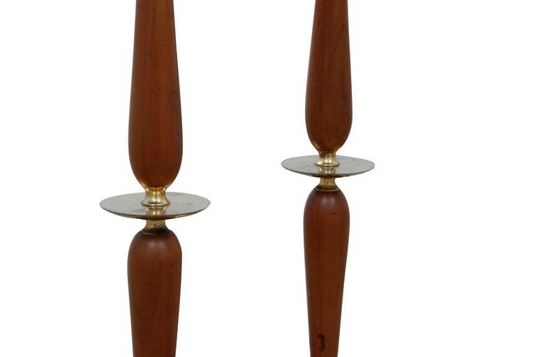 Mid-Century Modern Uplighter Table Lamps, a Pair For Sale at 1stDibs
