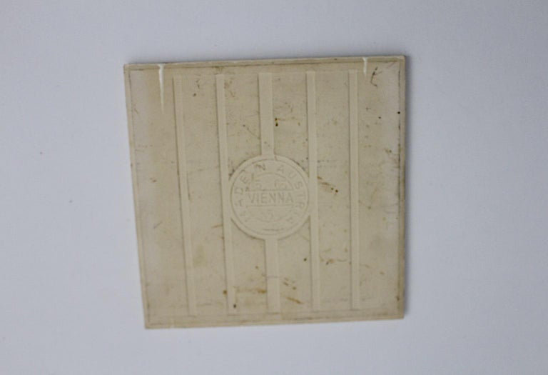 Mid-Century Modern Vintage Ceramic Tile Blue and White Cavalier, 1960s ...
