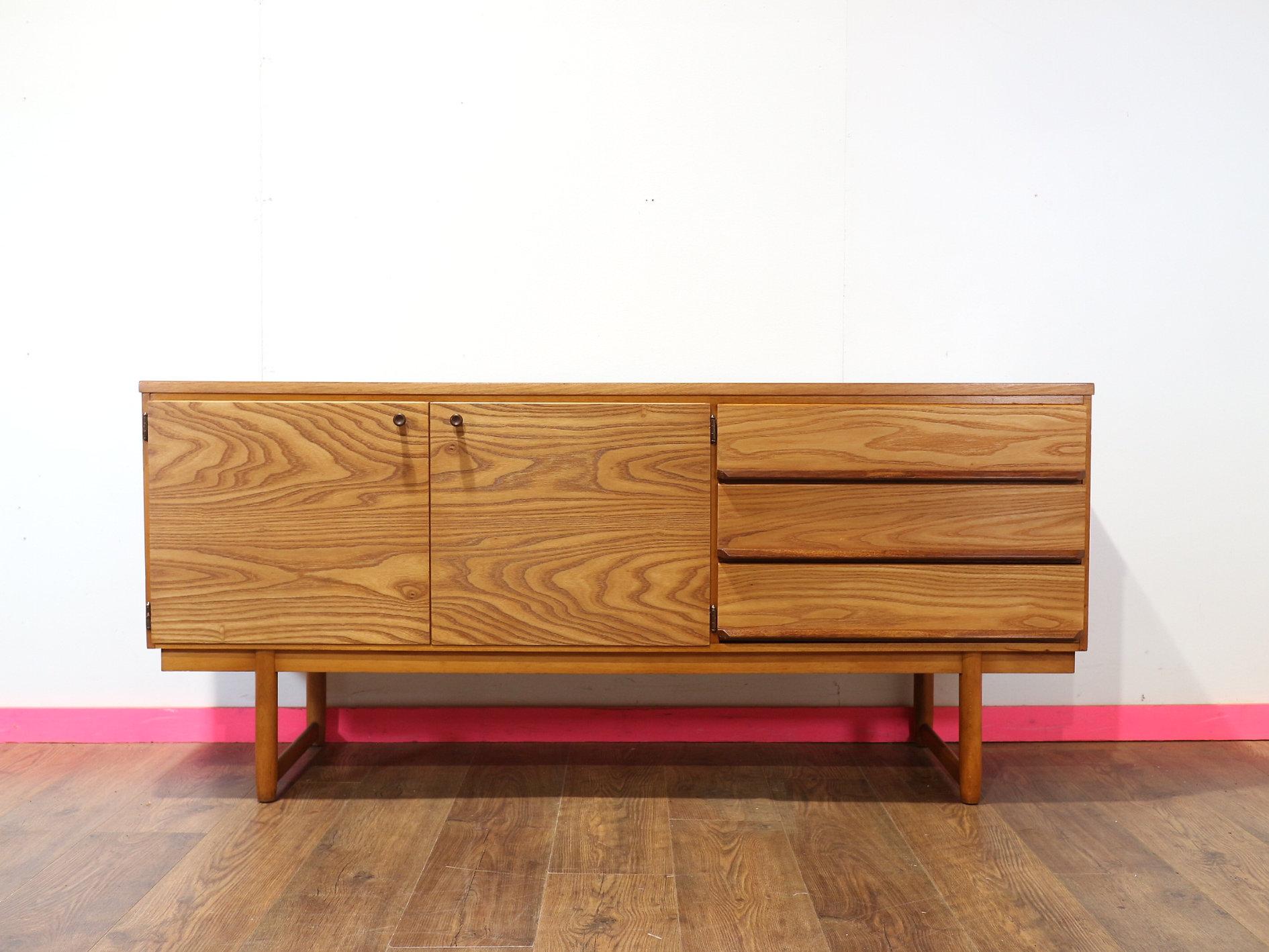 Mid Century Modern Vintage Credenza Sideboard Danish Style For Sale at ...