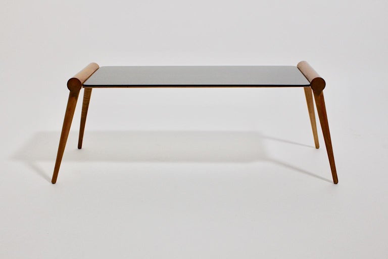 Mid-Century Modern Vintage Maple Tree Coffee Table by Max Kment, Vienna ...