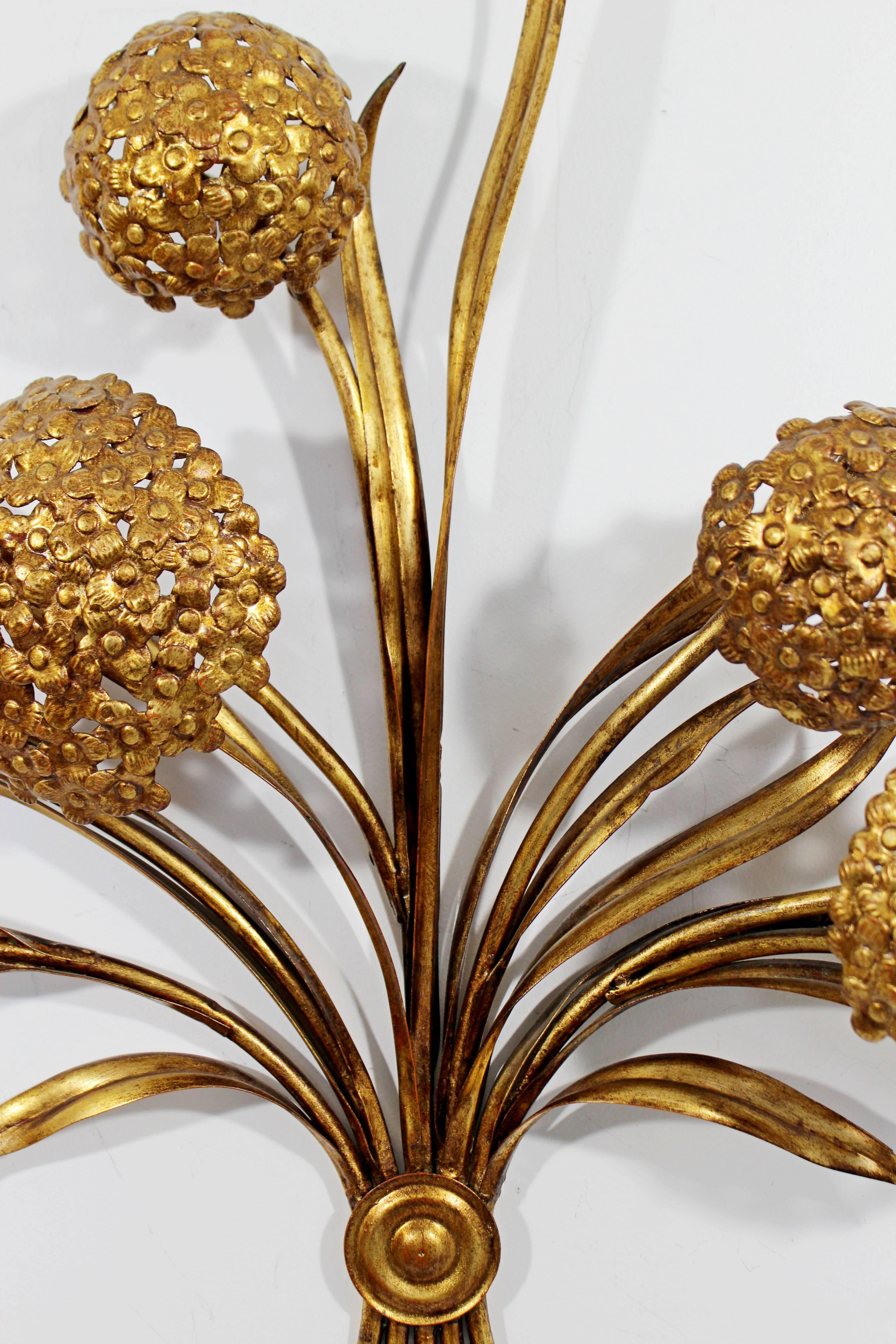 Mid-Century Modern Vintage Palladio Italian Gilt Metal Wall Sculpture ...