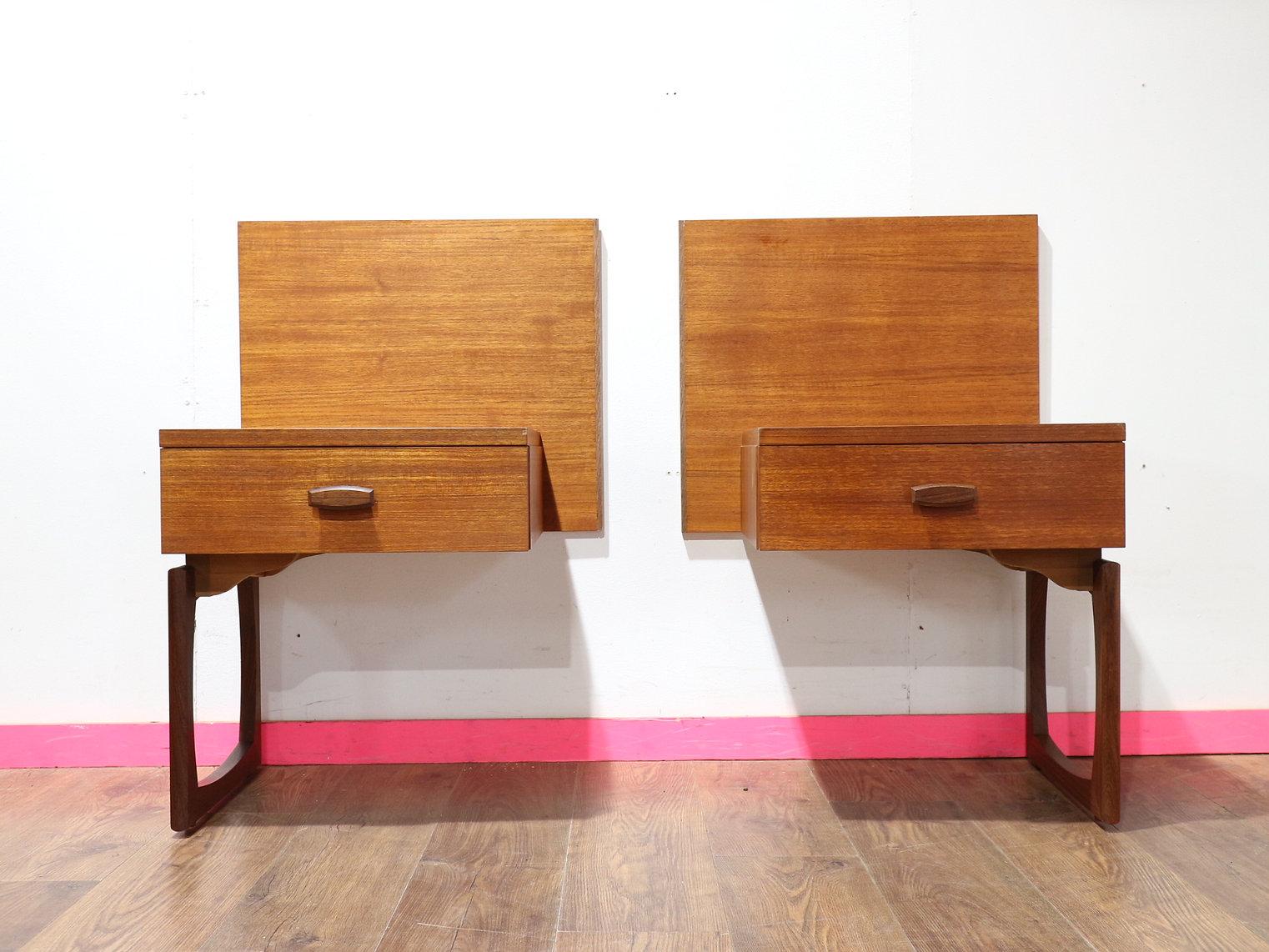 Mid Century Modern Vintage Teak G Plan Nightstnds Bedside End Table ...