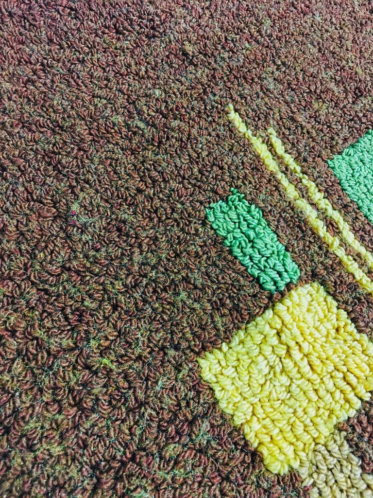 Mid-Century Modern Wall Textile Decoration with Non-Figurative Pattern ...