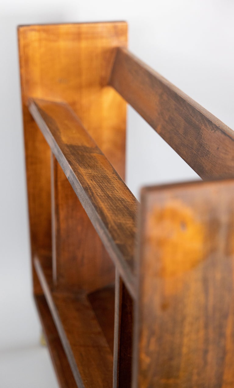 Mid-Century Modern Walnut Bookcase Etagere at 1stDibs