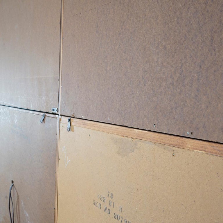 Mid-Century Modern Walnut and Chrome Modular Secretary, Desk, Shelves ...