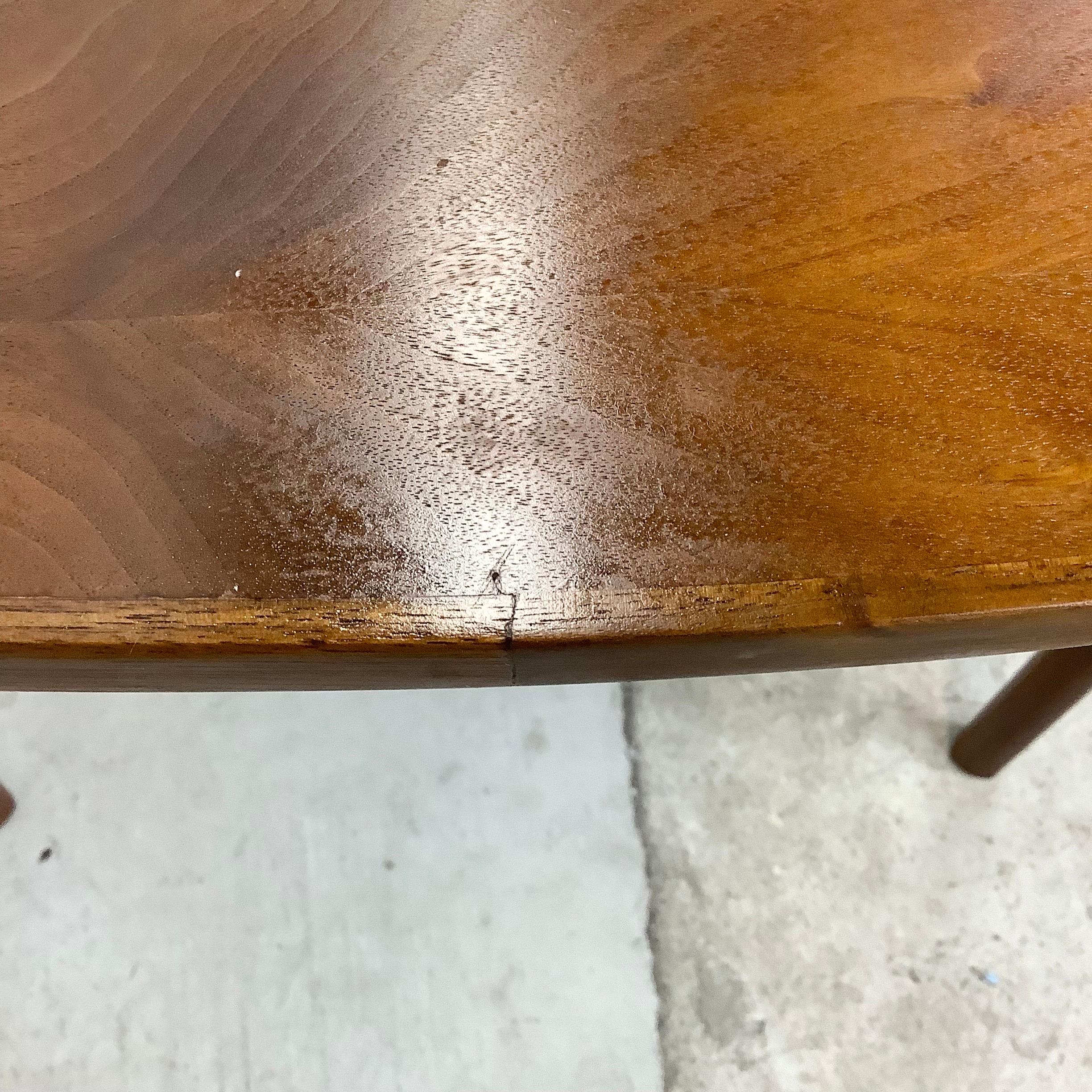 Mid-Century Modern Walnut Dining Table with Leaves at 1stDibs