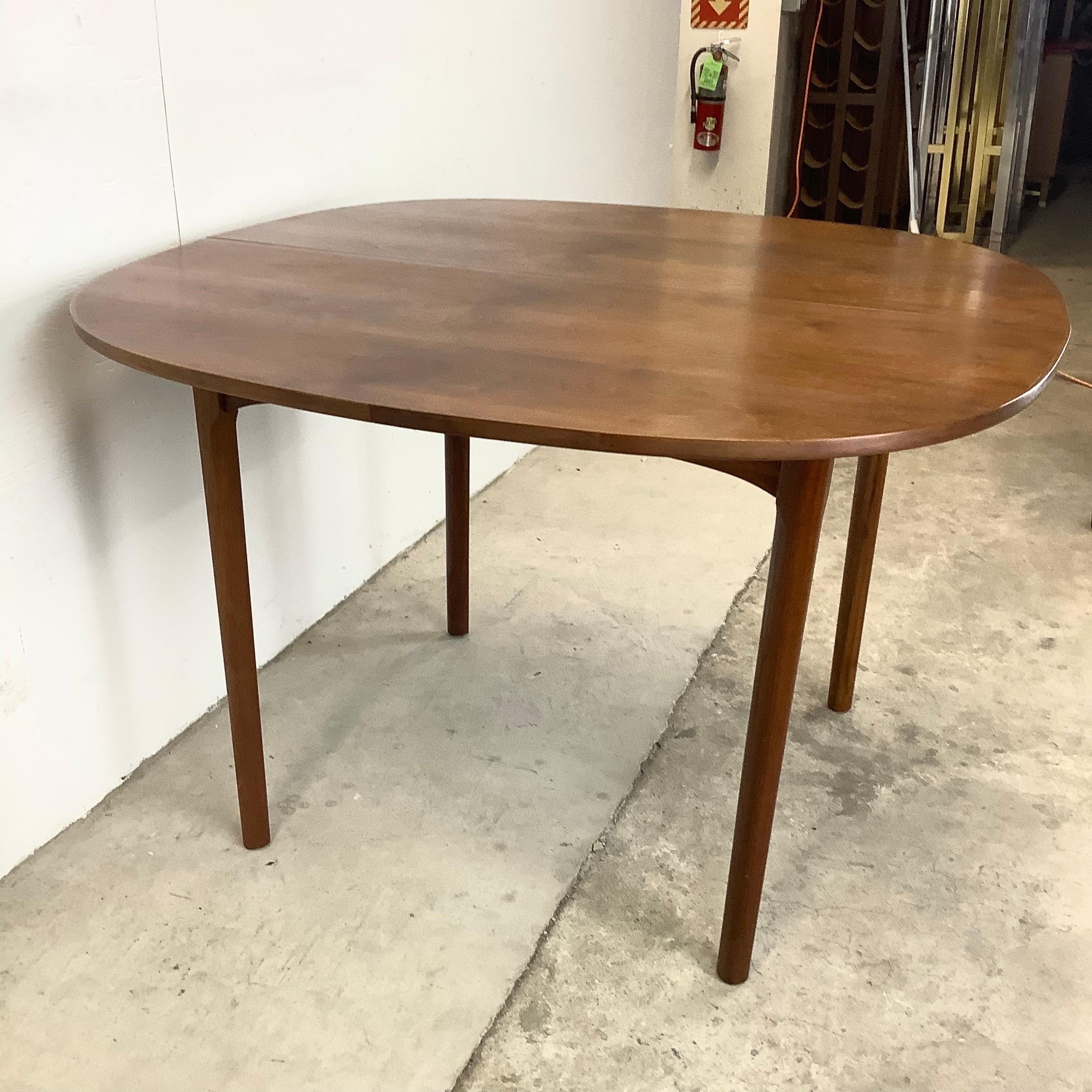 Mid-Century Modern Walnut Dining Table with Leaves at 1stDibs