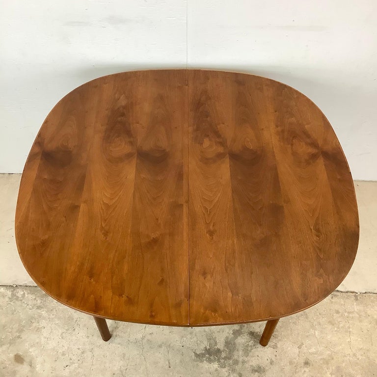 Mid-Century Modern Walnut Dining Table with Leaves at 1stDibs