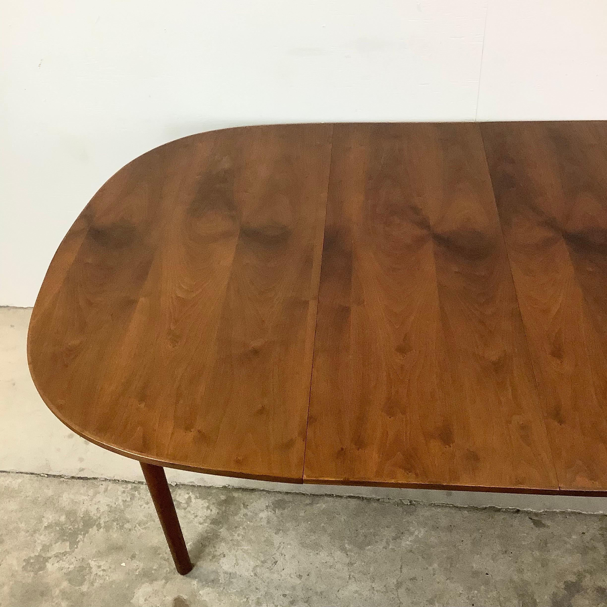 Mid-Century Modern Walnut Dining Table with Leaves at 1stDibs