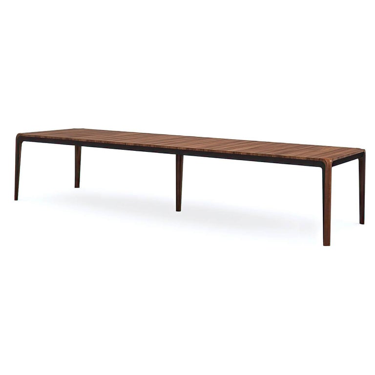 Mid-Century Modern Walnut Extending Dining Table For Sale at 1stDibs