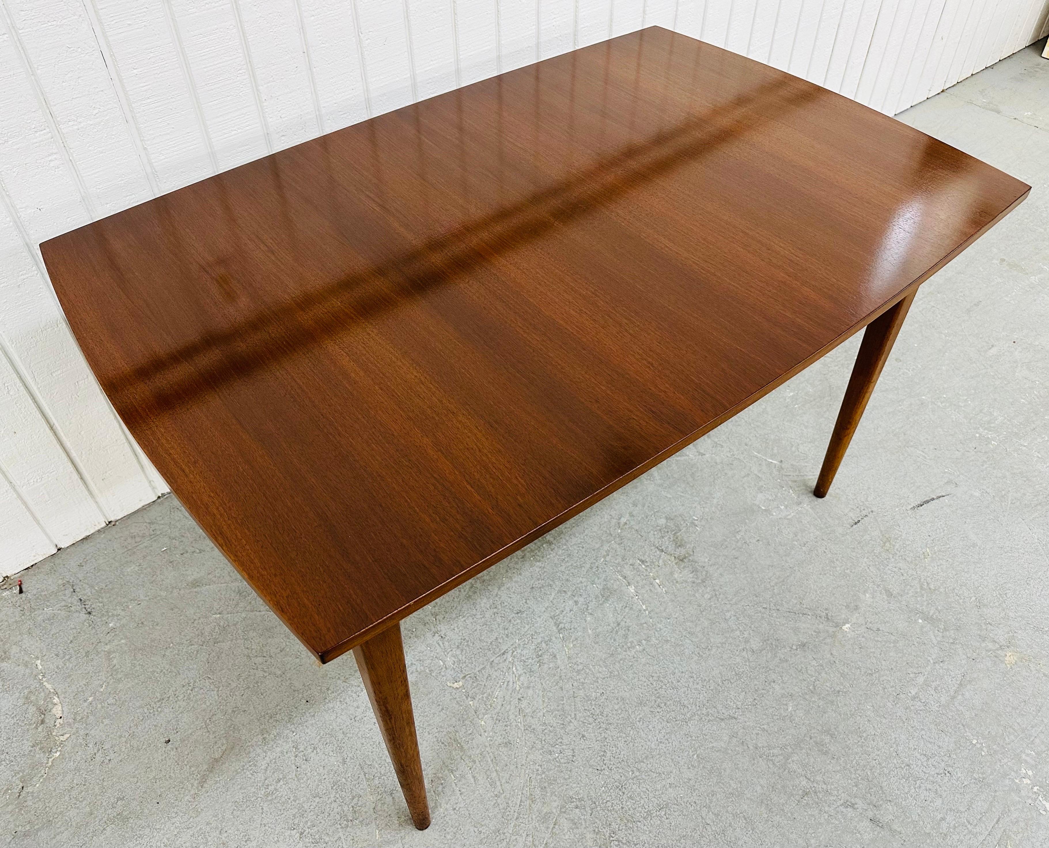 Mid-Century Modern Walnut Extension Dining Table For Sale at 1stDibs