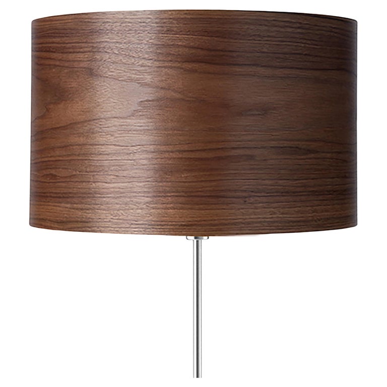 Mid-Century Modern Walnut Lamp Shade, Limited Edition For Sale at 1stDibs