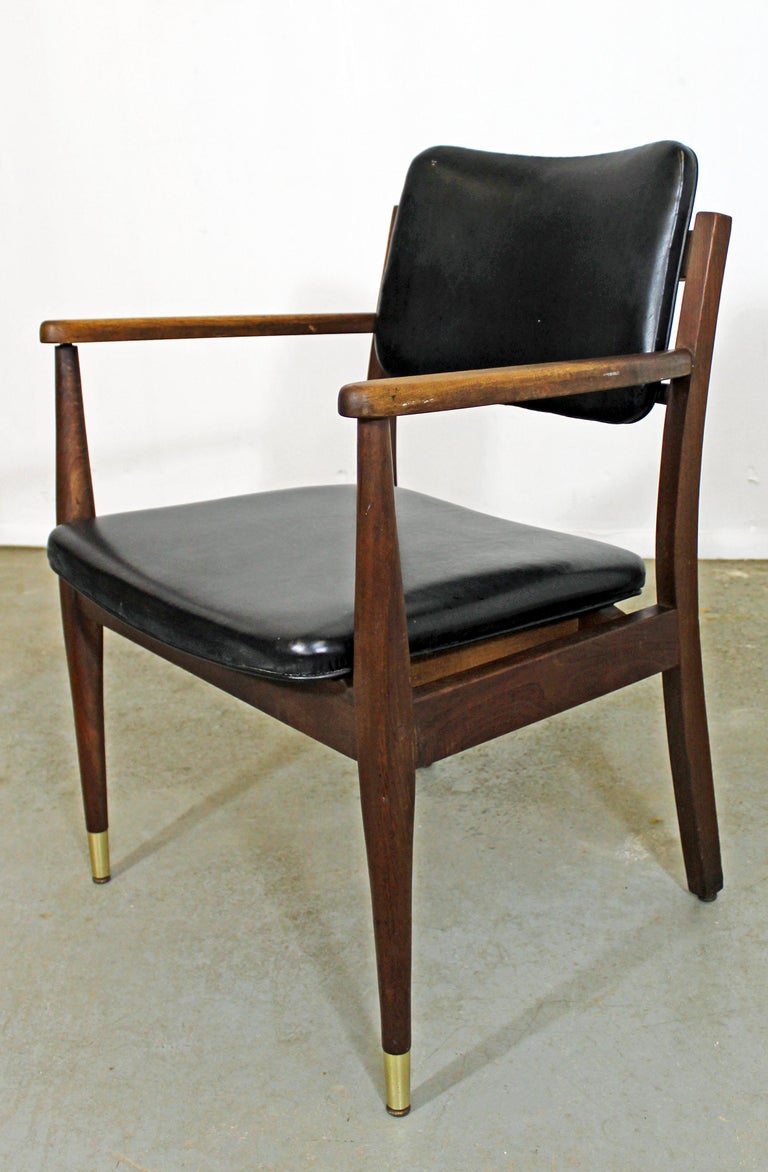 Mid-Century Modern Walnut Open Arm Lounge Chair at 1stDibs