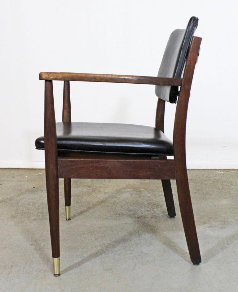 Mid-Century Modern Walnut Open Arm Lounge Chair at 1stDibs
