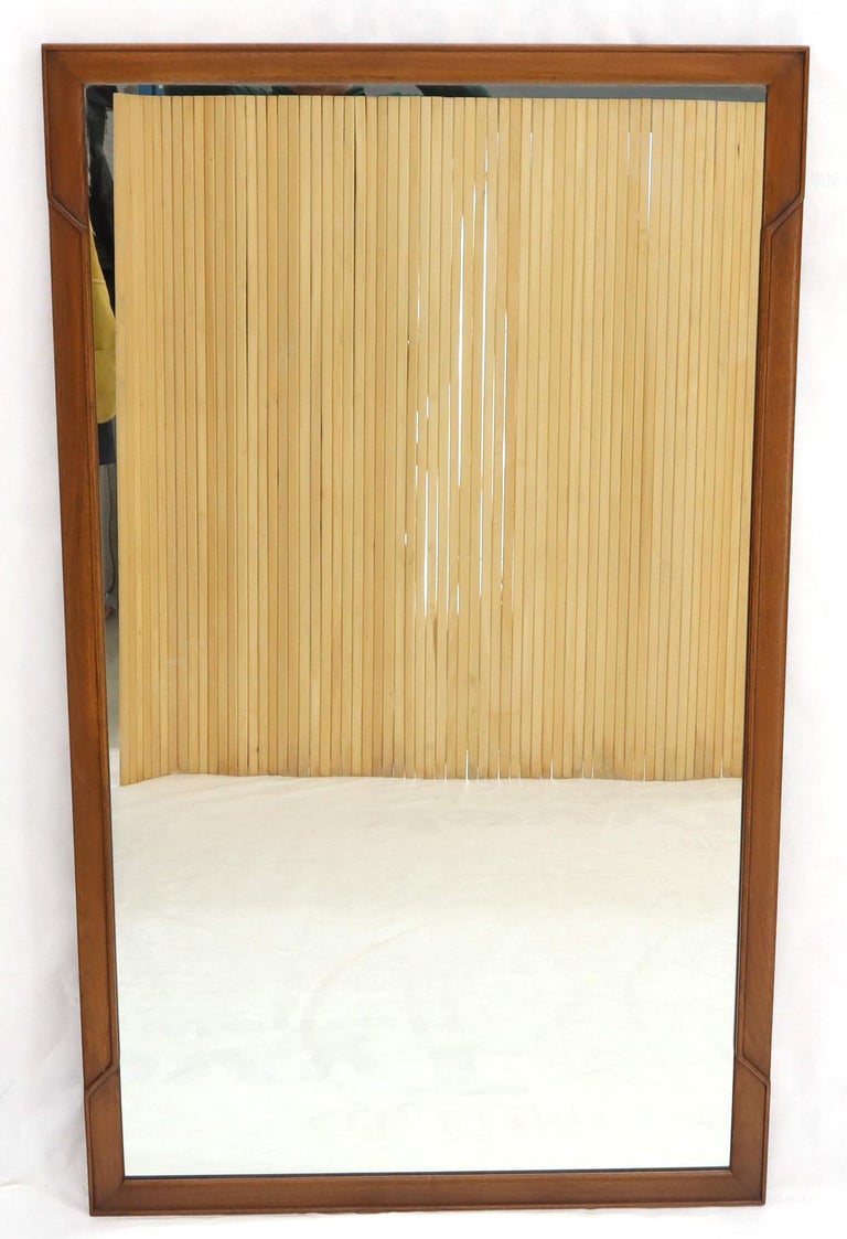 Mid-Century Modern Walnut Rectangular Mirror by John Stuart For Sale at ...