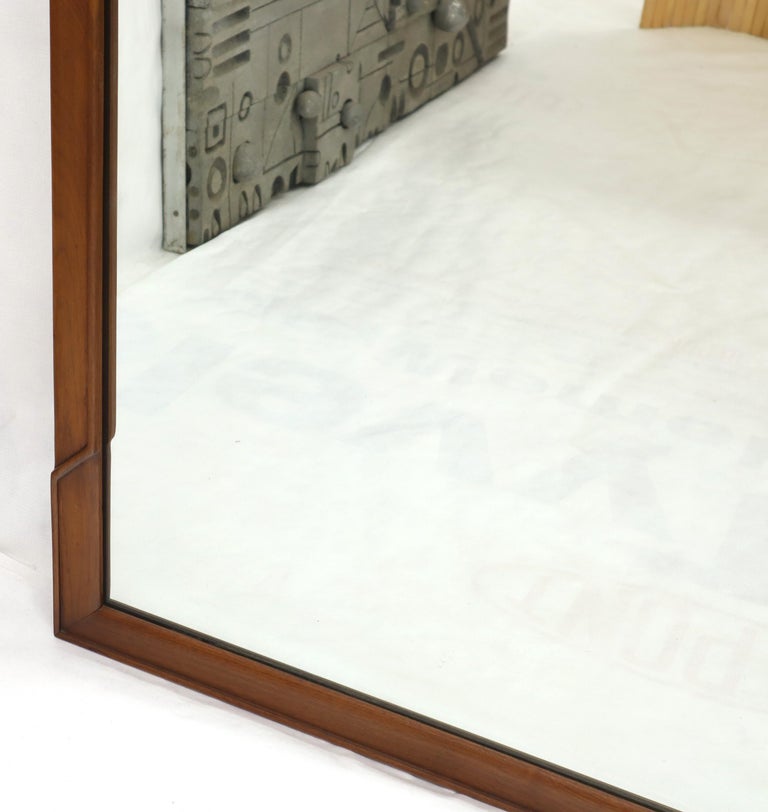 Mid-Century Modern Walnut Rectangular Mirror by John Stuart For Sale at ...