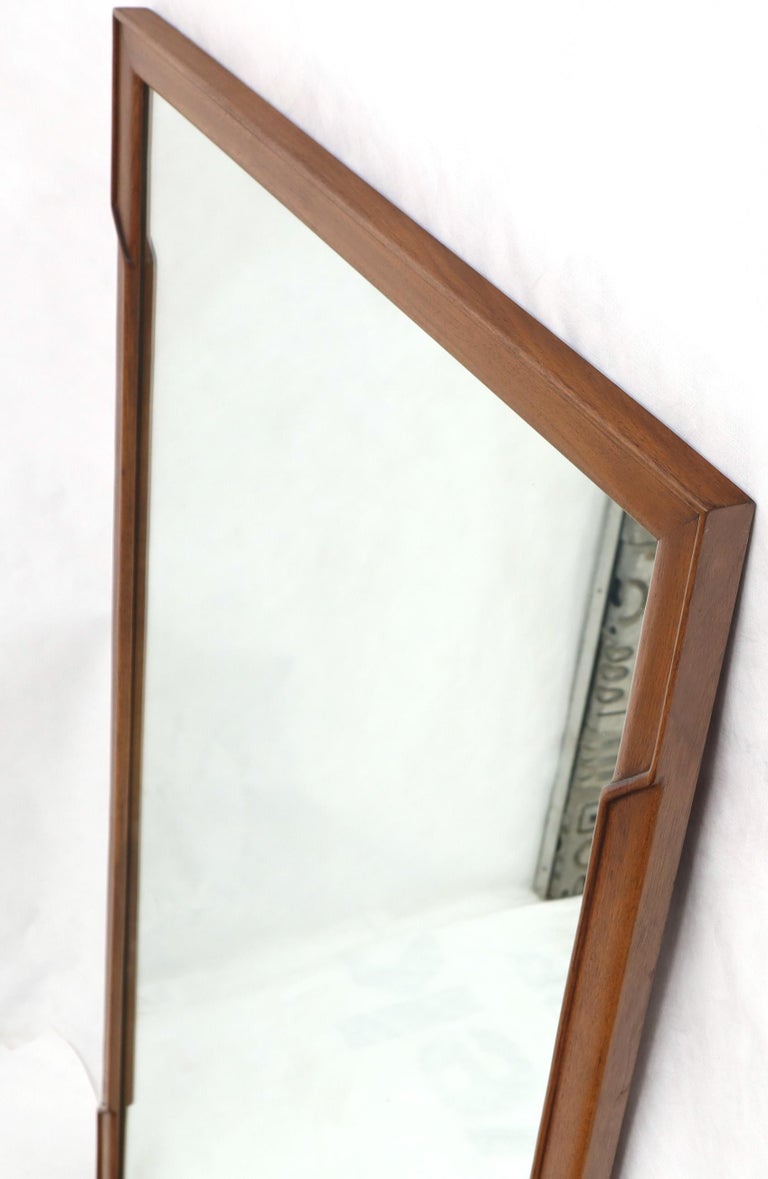 Mid-Century Modern Walnut Rectangular Mirror by John Stuart For Sale at ...