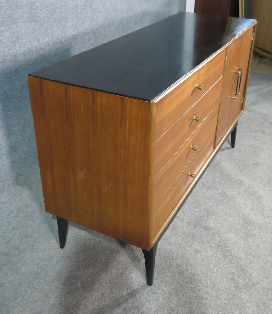 Mid-Century Modern Walnut Sideboard at 1stDibs