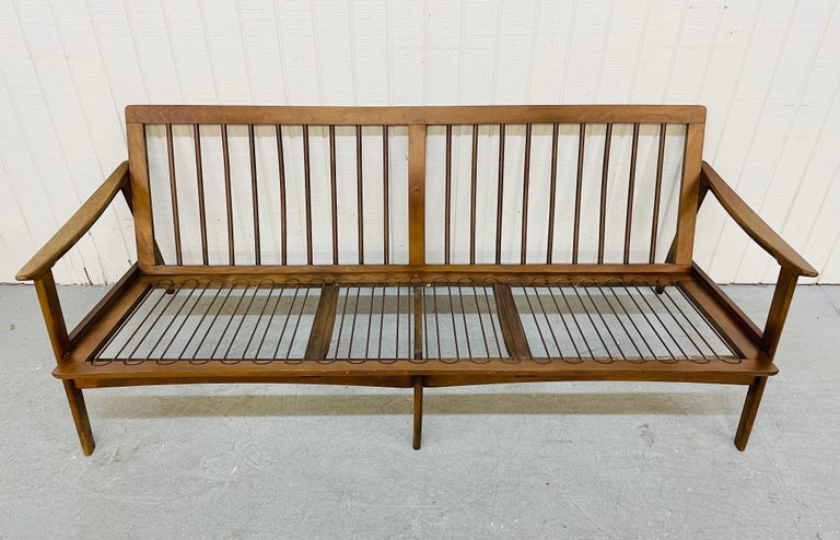 Mid-Century Modern Walnut Sofa For Sale at 1stDibs