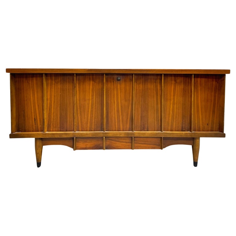 Mid Century Modern Walnut Storage Cedar Chest by Lane, c. 1960's For ...