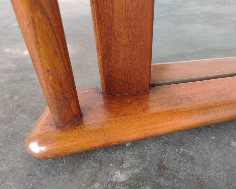 Mid-Century Modern Walnut Wall Mirror by Kent Coffey For Sale at 1stDibs