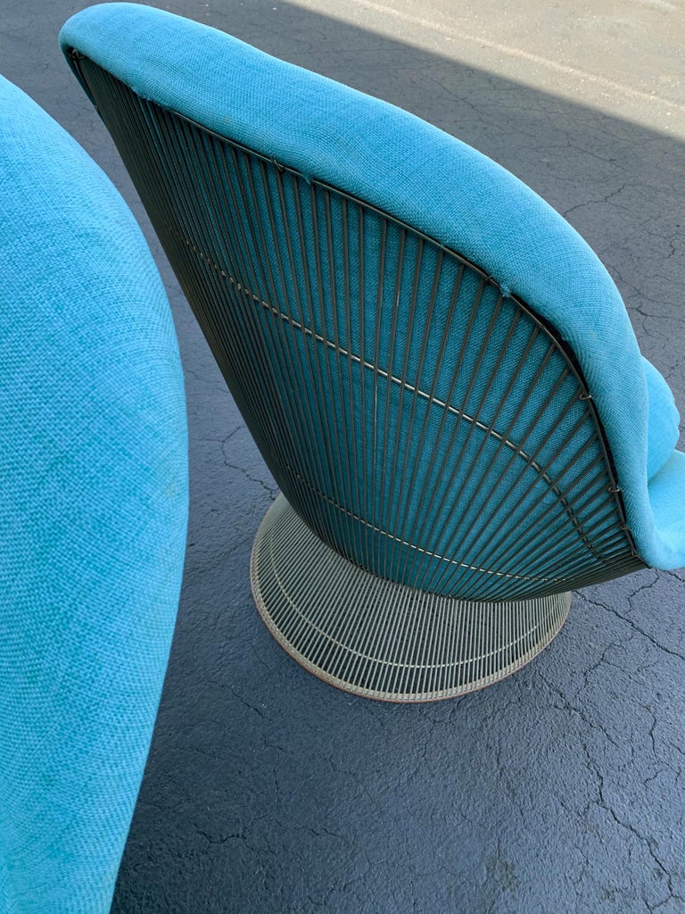 Mid-Century Modern Warren Platner Easy Chair, Pair For Sale at 1stDibs