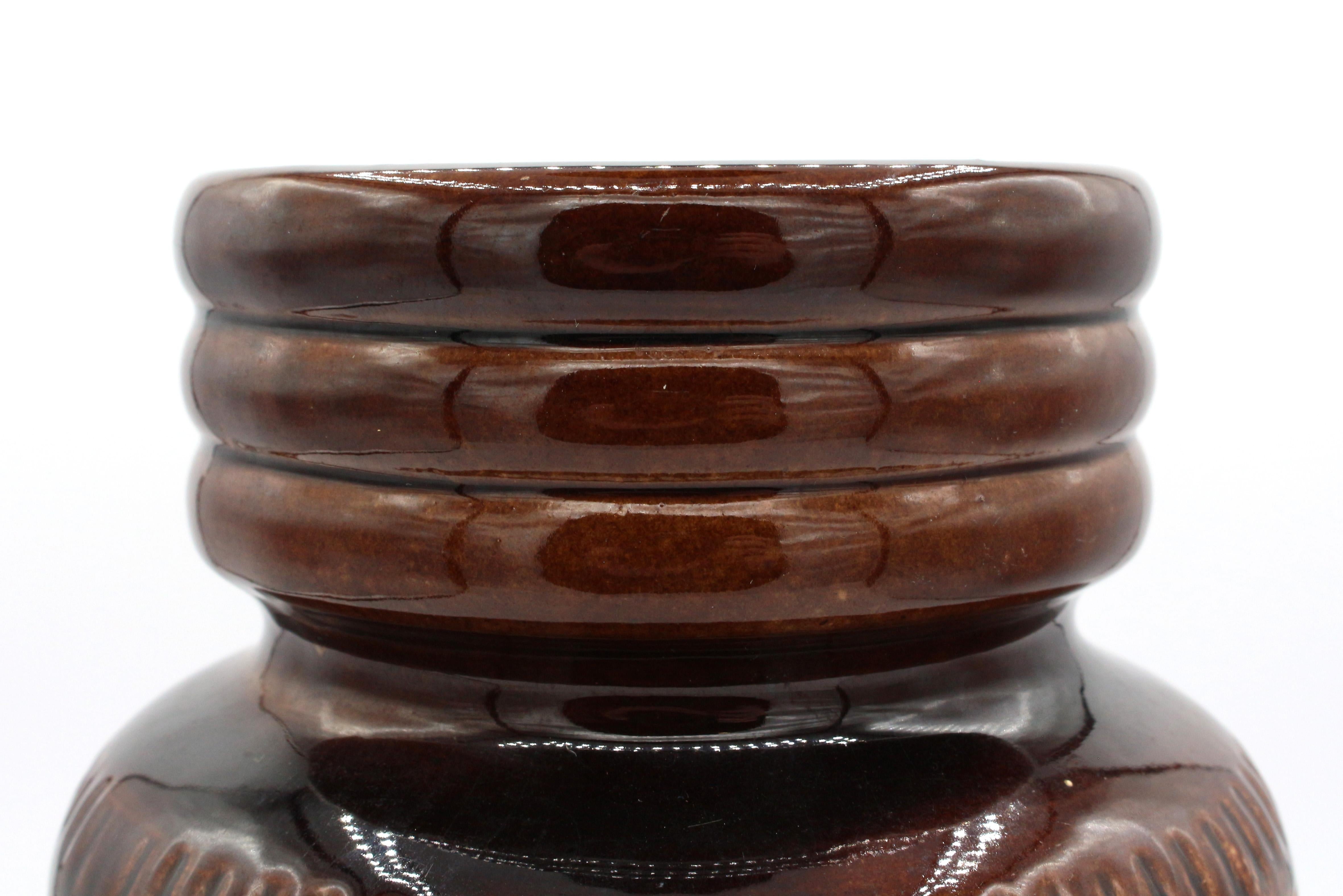 Mid-Century Modern West German Pottery Vase For Sale at 1stDibs